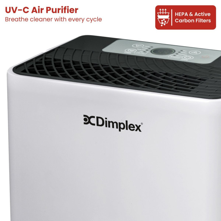 Dimplex 12L Portable Dehumidifier with Air Purifier