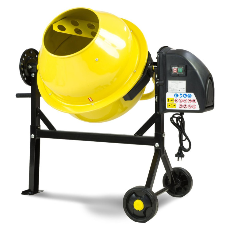 Kartrite Portable 63L Cement Concrete Mixer Dual Mix Blades & Tipper ...