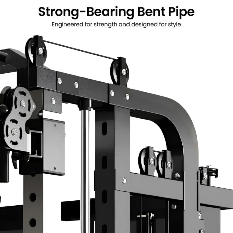 Powertrain 938B Multi-Function Smith Machine Gym Station 160KG Dual ...