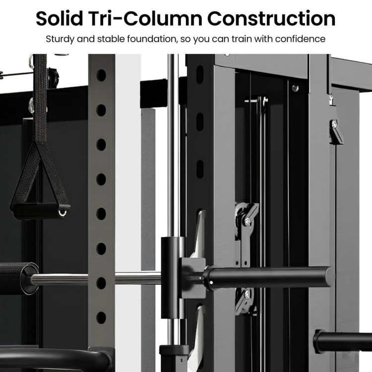 Powertrain 938B Multi-Function Smith Machine Gym Station 160KG Dual ...