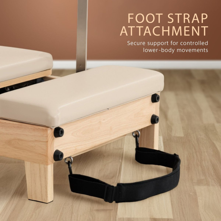 Powertrain Selina Pilates Reformer Machine Wooden Folding ...