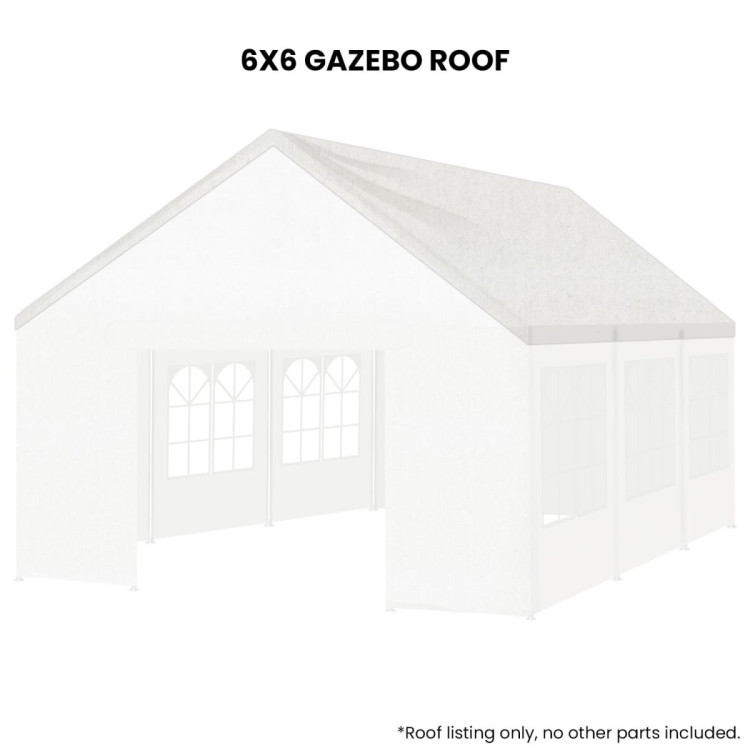 Wallaroo 6x6 White Premium Outdoor Event Marquee Roof Spare Part