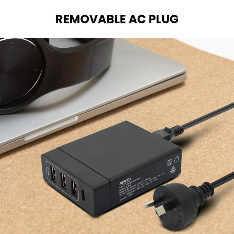 MXT 72W Multi USB Port Travel Charger Station