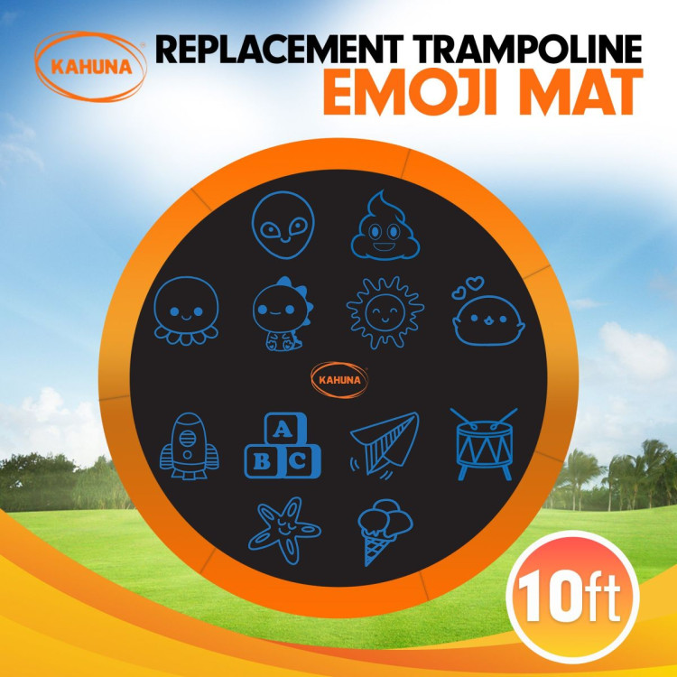 Kahuna Replacement Trampoline Mat Emoji for Classic, Rainbow, and Pro ...